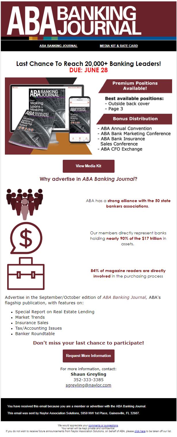 The American Bankers Association Banking journal – Natalia Arteaga